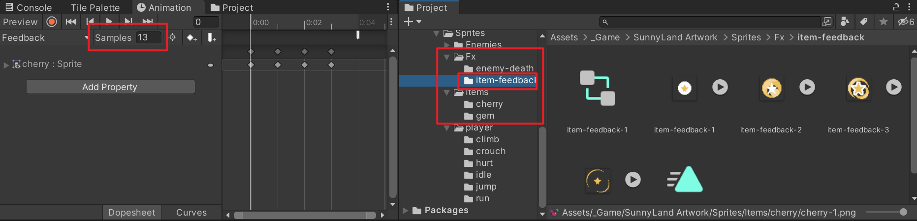 【Unity2D游戏开发入门第二卷】 Unity入门总结Sunnyland示例（中卷）_sunny land项目包-CSDN博客