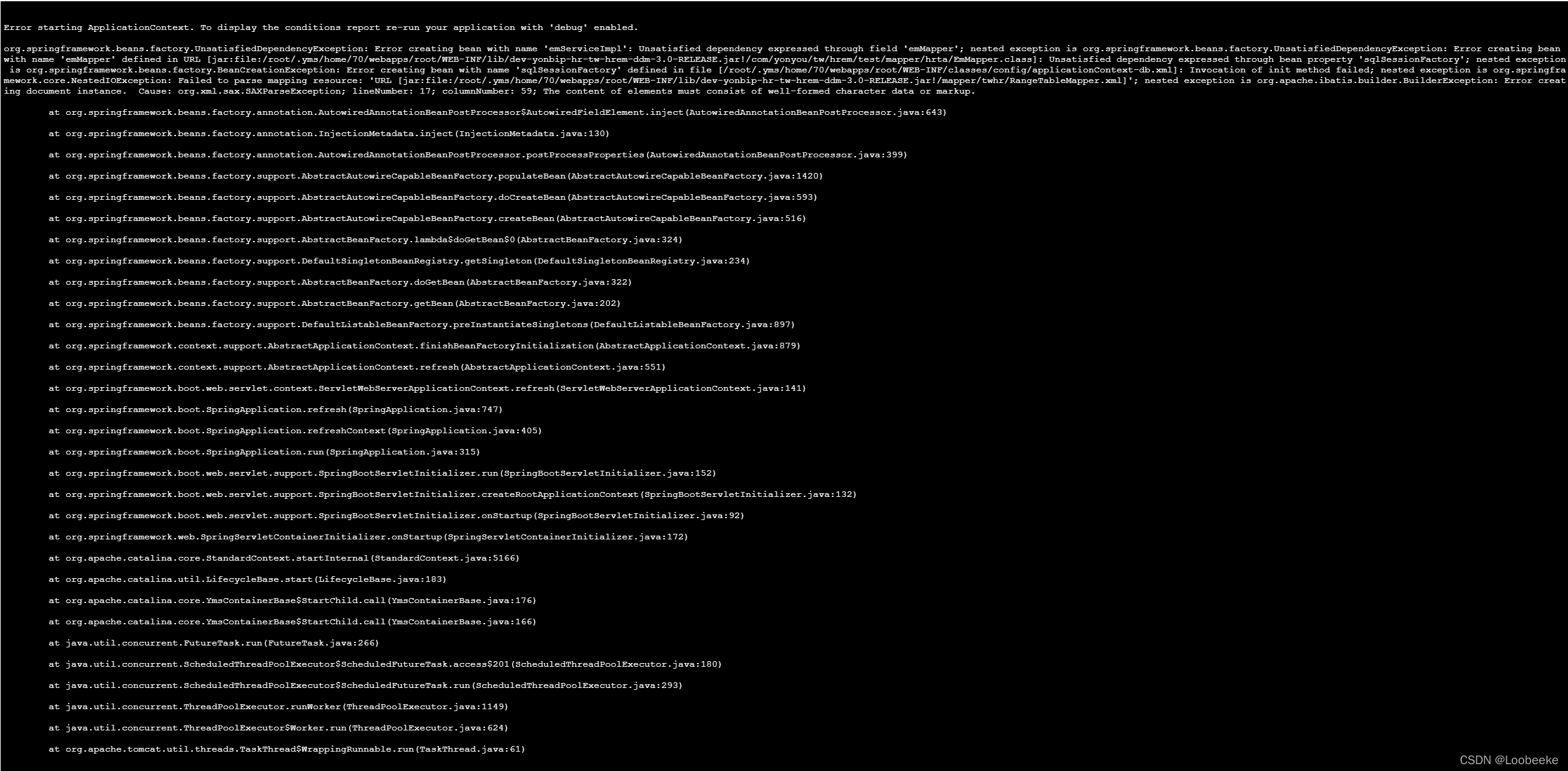 Error creating bean with name ‘**ServiceImpl‘: Unsatisfied dependency expressed through field ...