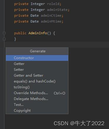 java小技巧-idea快速创建get、set、toString_java不会自己生成get和set么-CSDN博客