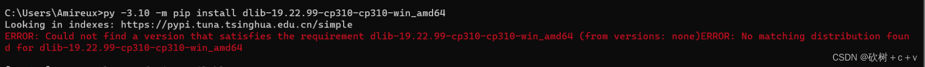 Python face-recognition库，dlib库安装方法（附下载文件）_dlib whl-CSDN博客