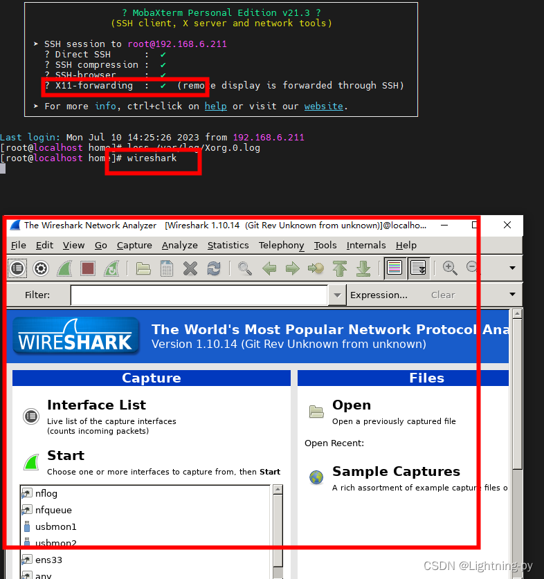 Linux环境安装wireshark报错：(wireshark:30841): Gtk-WARNING **: 14:05:47.966: cannot open display解决方案 ...