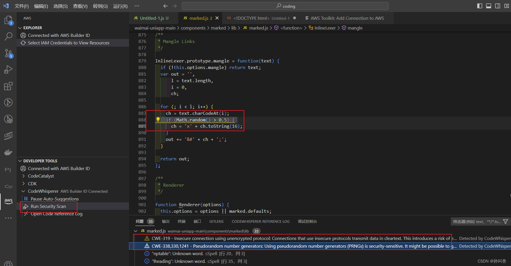 智能化时代前端开发使用Amazon CodeWhisperer在vscode中编写代码_codewhisperer vscode-CSDN博客