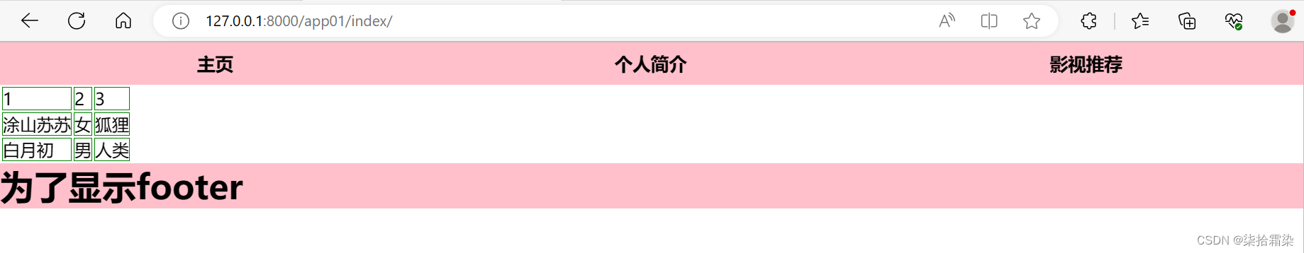 Django显示数据库数据,并制作模板htmldjango数据库信息搜索页面html语言 Csdn博客