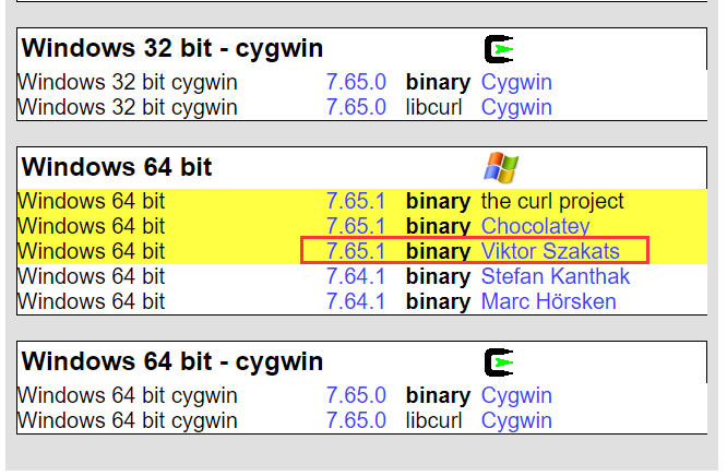 Windows安装curl-CSDN博客