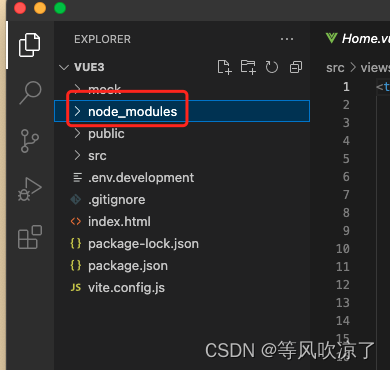 mac运行vue项目失败：node_modules-CSDN博客