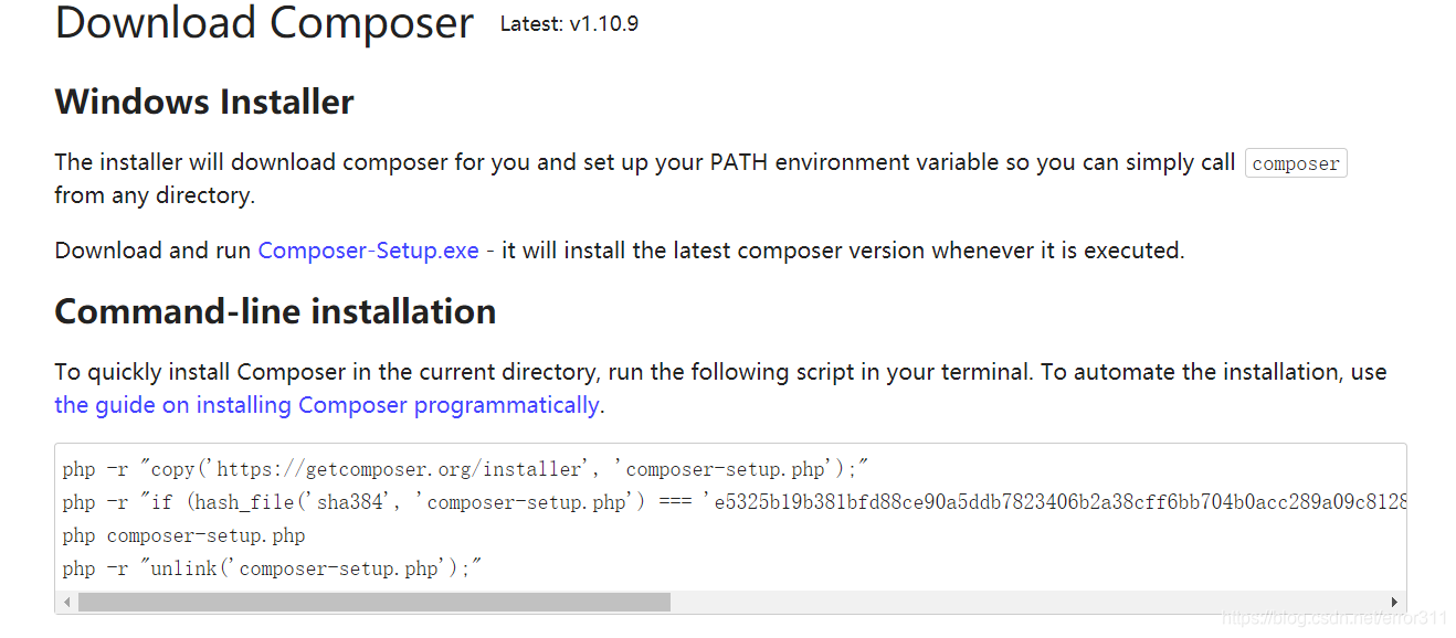 composer 安装以及使用_composer config -g repo.packagist composer-CSDN博客