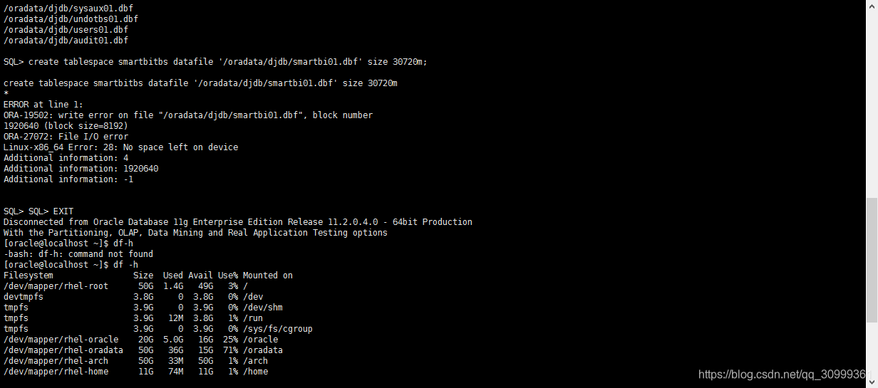 ORA-19502: write error on file "xxxxx", block number xxxx-CSDN博客