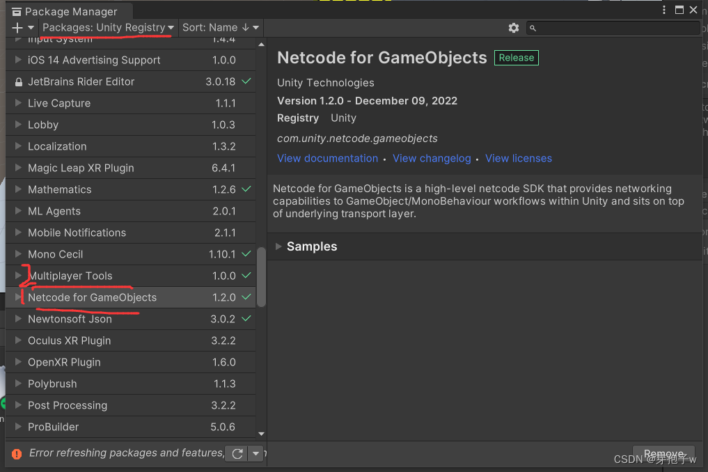 Unity 基于Netcode for gameObjects实现局域网同步_unity netcode-CSDN博客