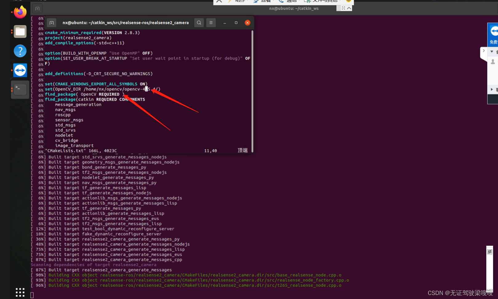 librealsense2 camera.so: undefined symbol:ZN2cV3MatC1EV解决笔记记录-CSDN博客