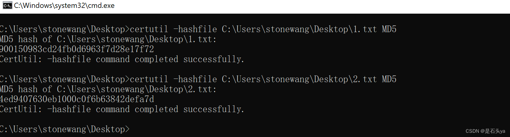 如何比较两个文件是否完全一样，Windows、MacOS、Linux（使用自带命令比较）certutil，摘要，digest_比较文件是否一致-CSDN博客