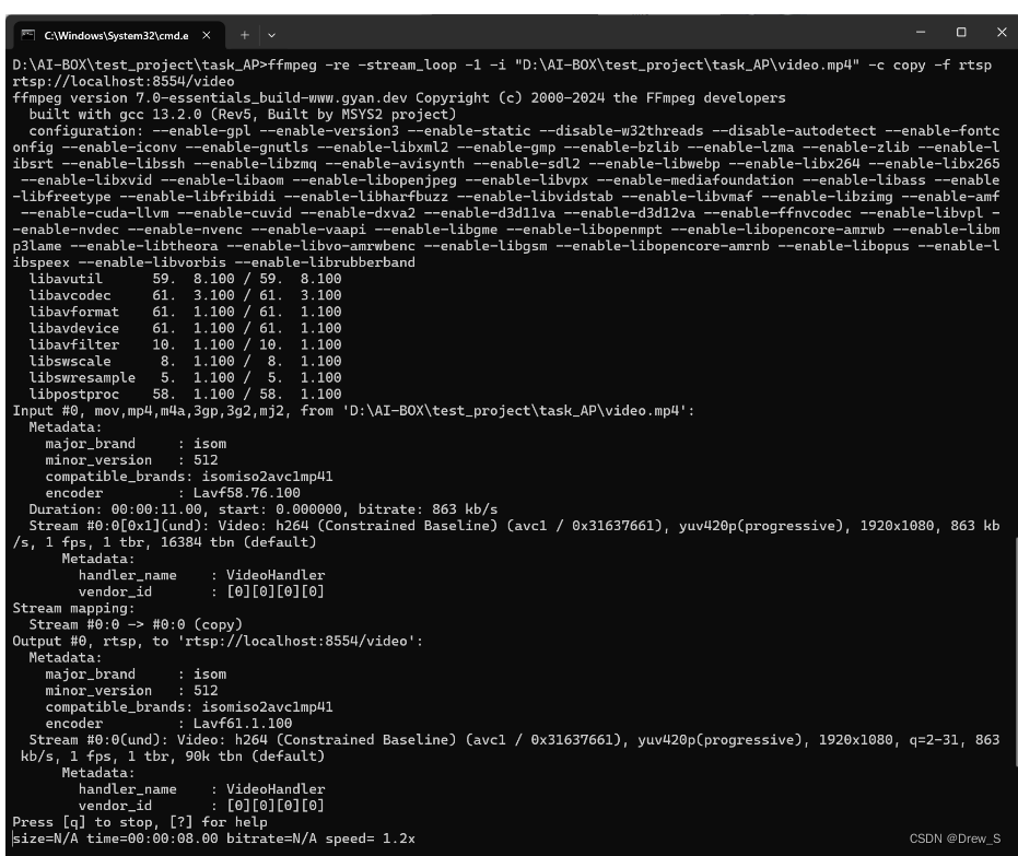 将本地.mp4推流成rtsp流？(windows)_ffmpeg mp4转rtsp-CSDN博客