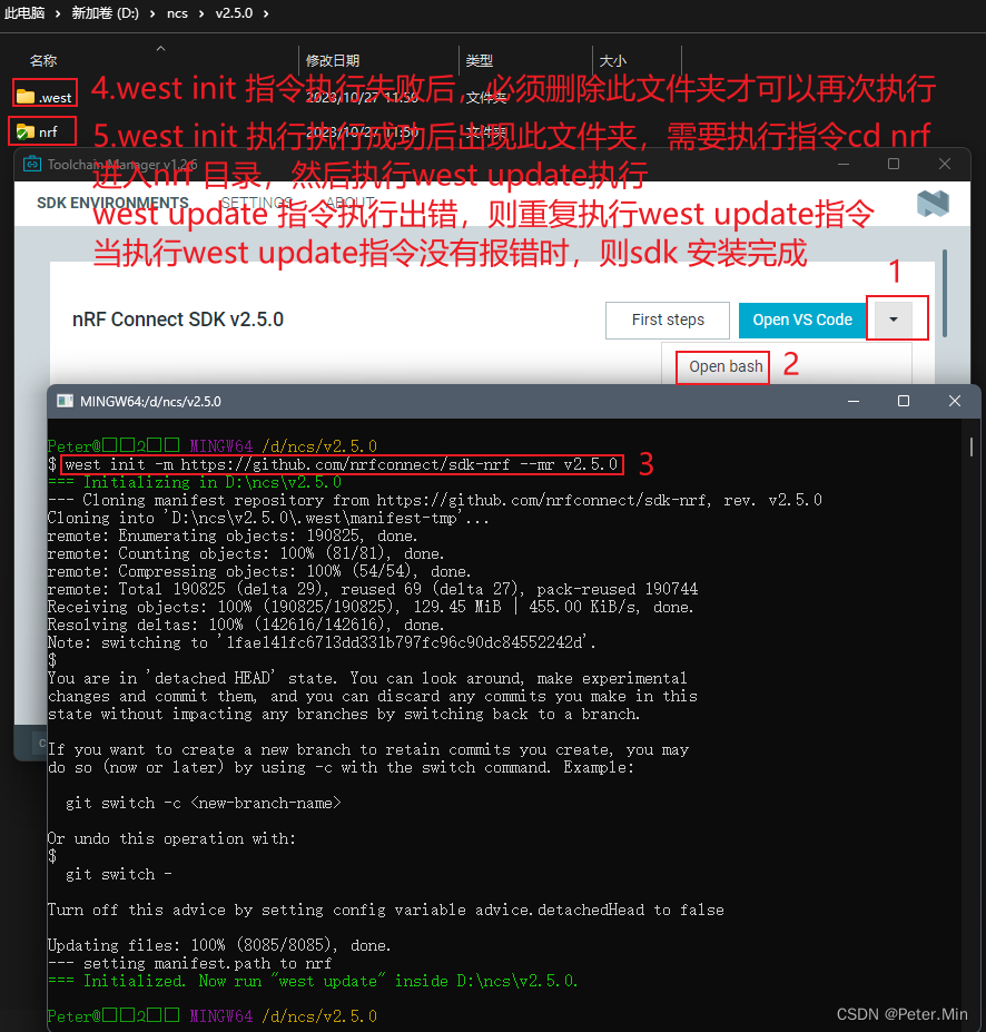 ncs v2.5.0 sdk安装教程-半自动化安装_ncs2.5下载-CSDN博客