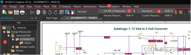 OrCAD X Capture CIS设计小诀窍系列--如何在Capture原理图中输出装配变量对应BOM_orcad capture 原理图 ...