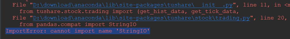 (2020.1.13已解决)ImportError: cannot import name 'StringIO'-CSDN博客