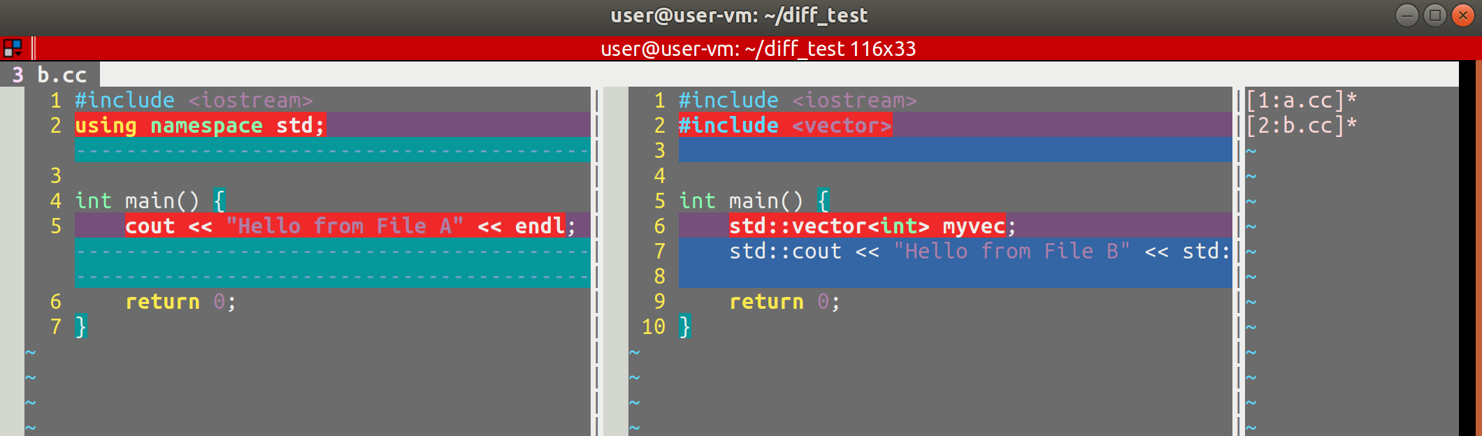 Linux笔记之diff和vimdiff-CSDN博客