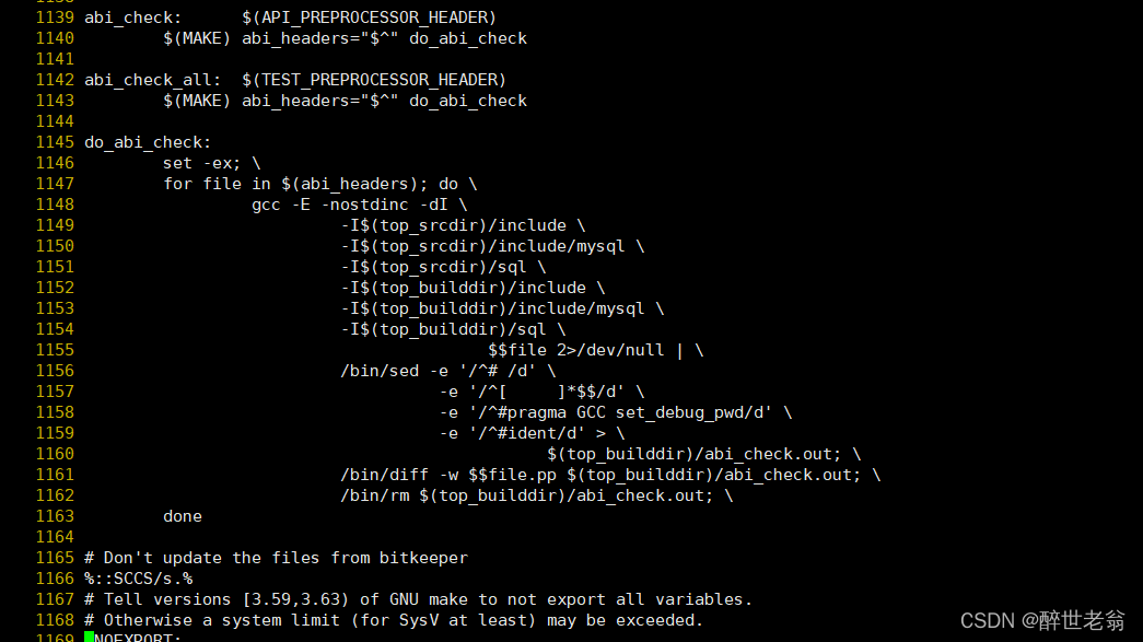 mysql 源码安装报错/bin/rm: cannot remove `libtoolT‘无法make_cannot remove 'libtoolt': no such file or ...