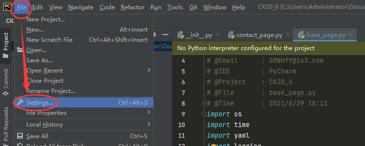 【已解决】PyCharm 提示 Cannot find declaration to go to 问题_pycharm cannot find declaration to go to-CSDN博客
