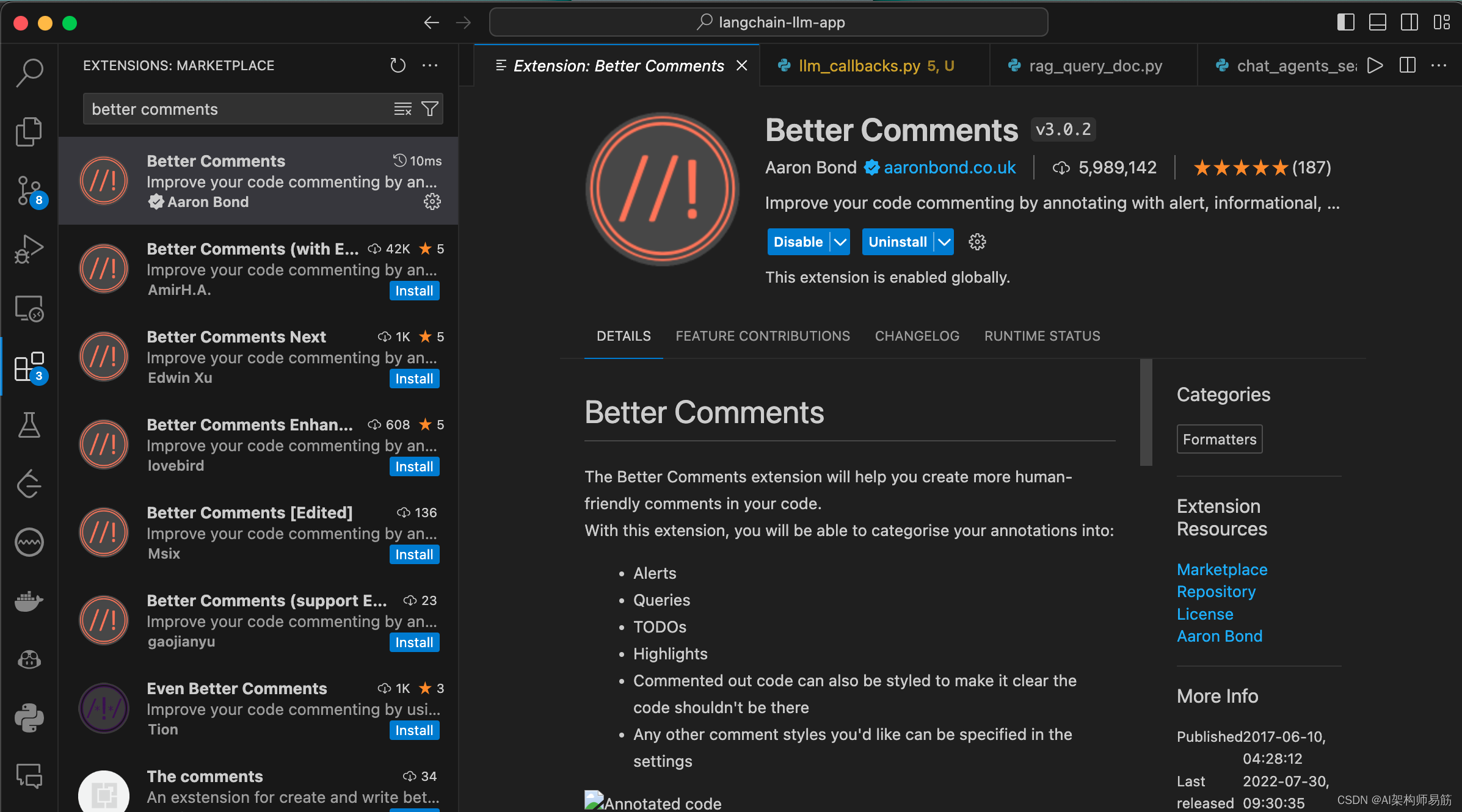 python超实用插件REST Client、autoDocstring、Better Comments-CSDN博客
