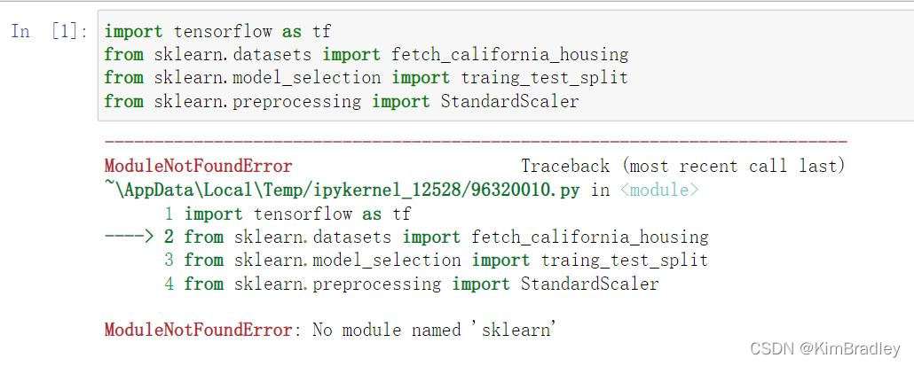 TF：No module named ‘sklearn‘-CSDN博客