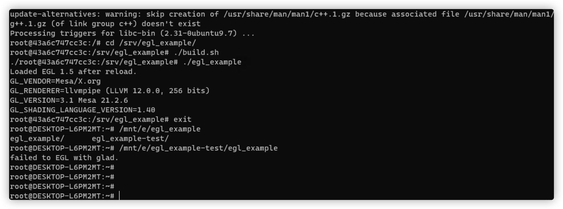 [问题已处理]-wsl中docker容器无法获取egl_opengl:1.0-glvnd-devel-ubuntu16.04-CSDN博客