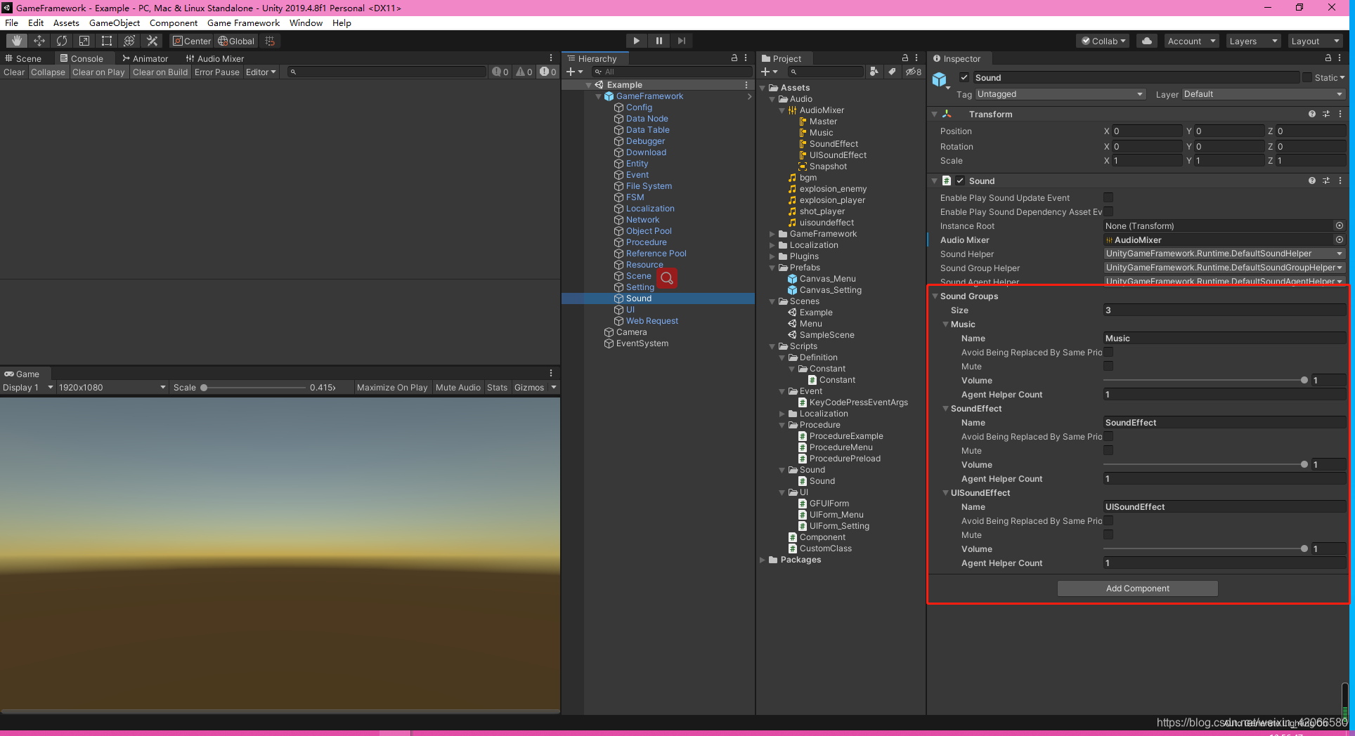 GameFramework---声音(八)_gameframework soundcomponent-CSDN博客