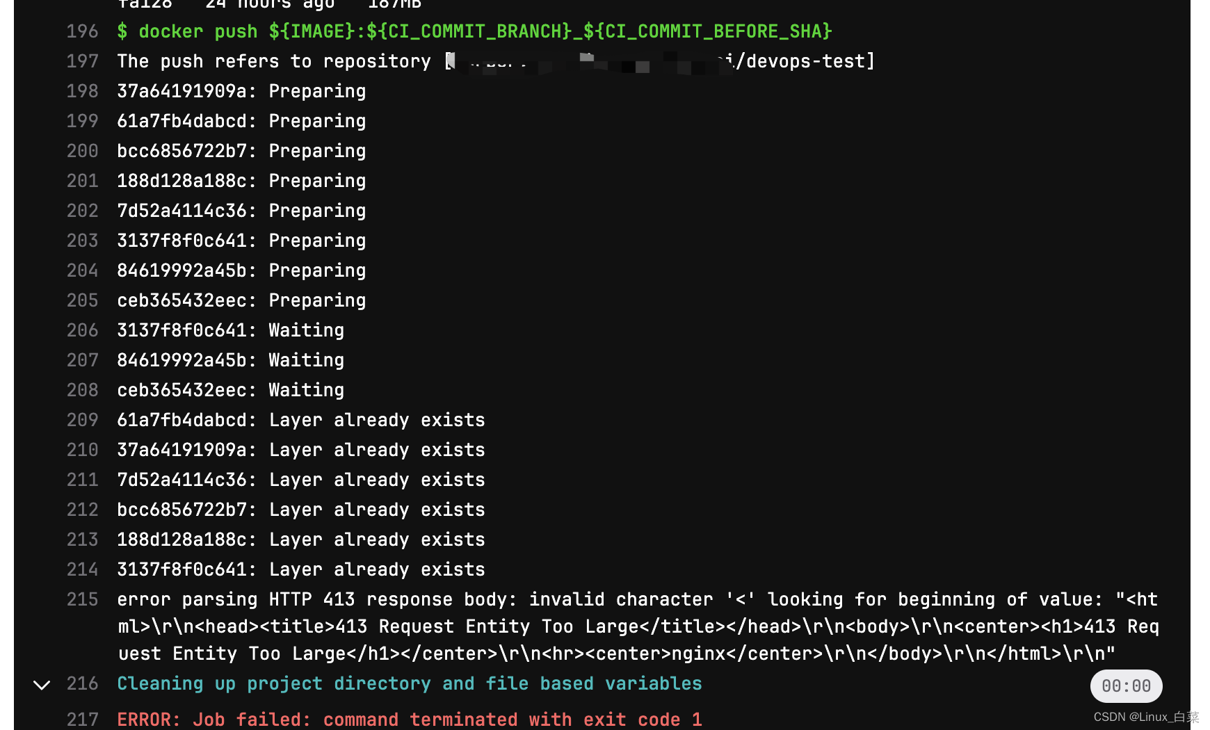 Harbor上传镜像报错413_harbor 413-CSDN博客