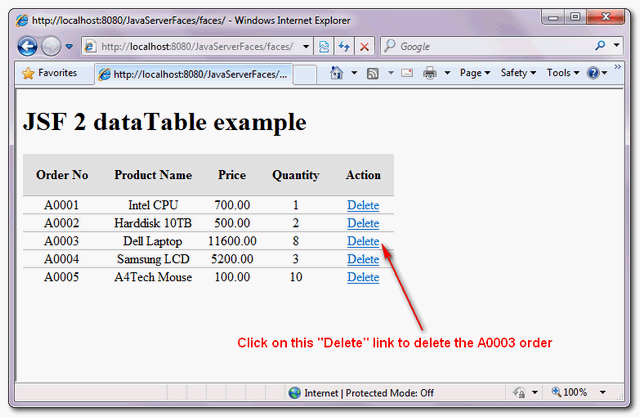 如何删除JSF dataTable中的行-CSDN博客