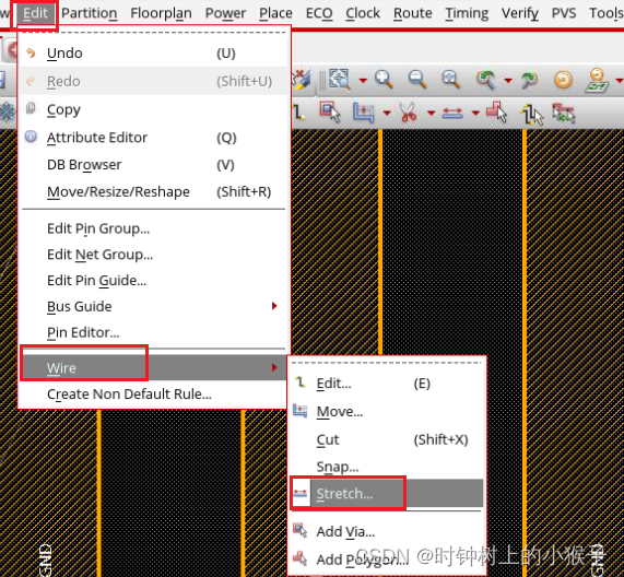Innovus GUI——edit wire ＞ stretch net_数字后端 innovus如何改线宽-CSDN博客