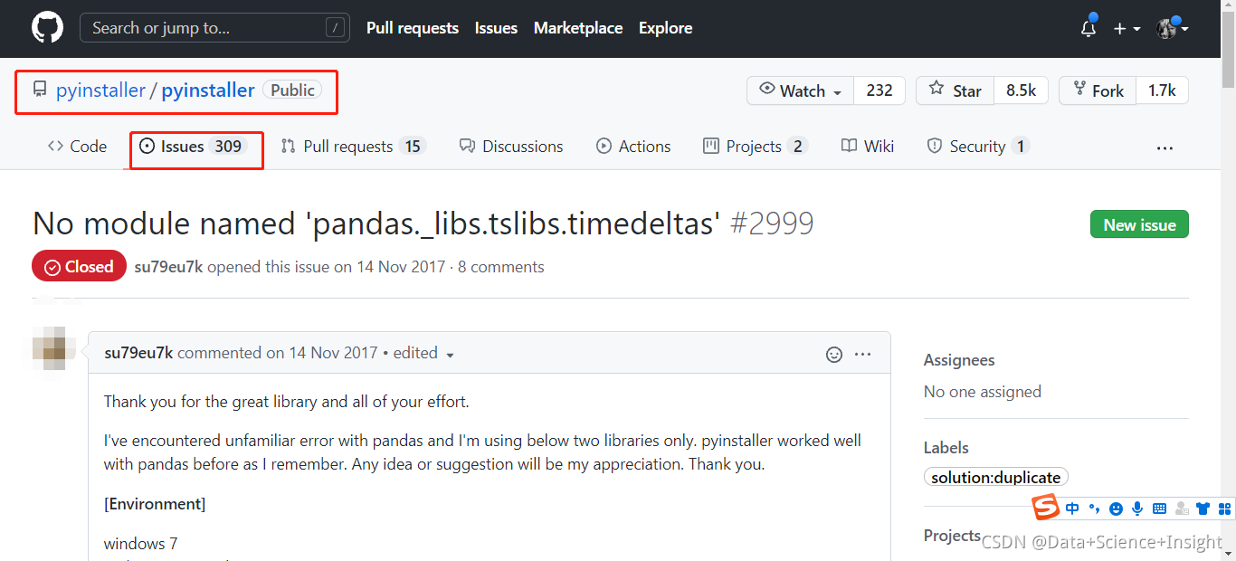 ModuleNotFoundError: No module named ‘pandas._libs.tslibs.base‘_no module named pandas. libs ...