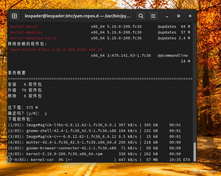 Fedora或CentOS运行dnf update报错-CSDN博客
