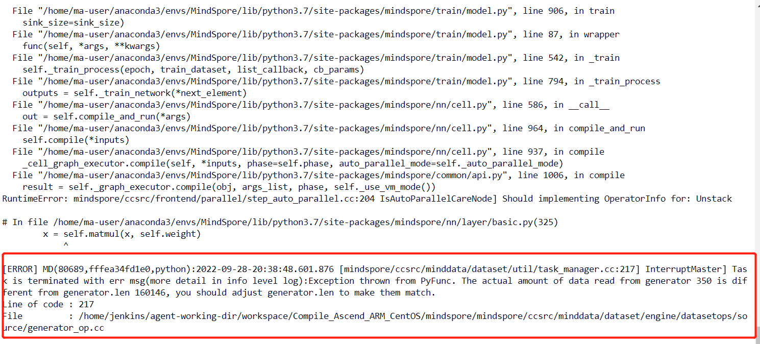 使用Ascend八卡训练报错，len to make them match_使用ascend训练-CSDN博客