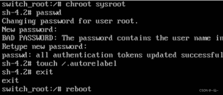 linux系统Centos7重置root密码_centos7默认root密码-CSDN博客