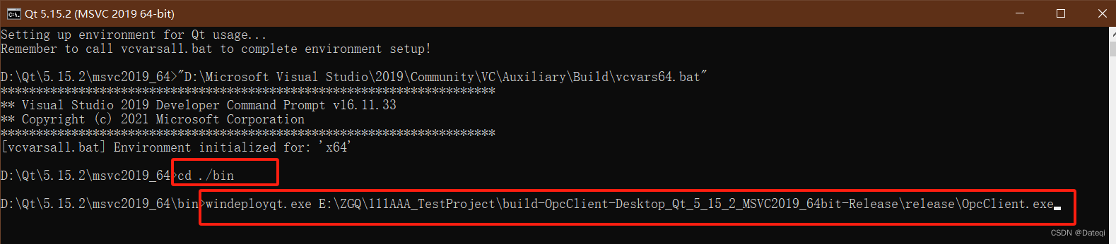 windows下qt打包发布编译好的应用程序.exe_qt windeployqt 打包 msvc-CSDN博客