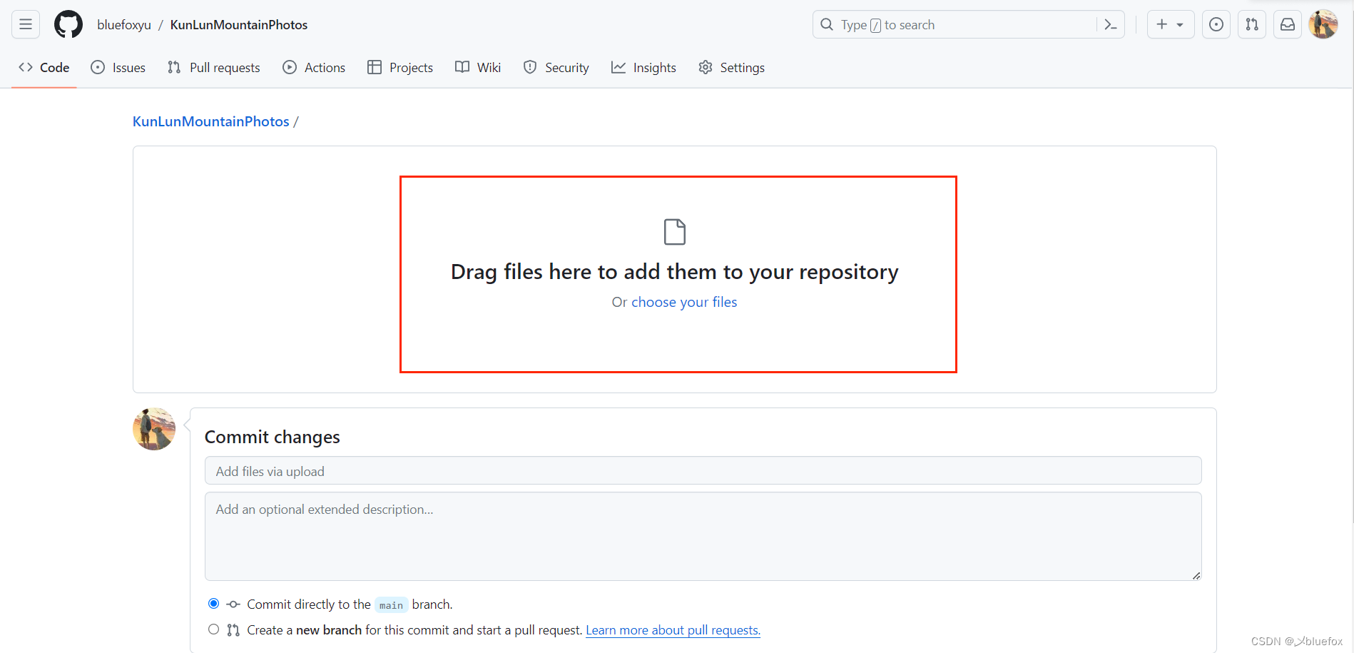 通过GitHub上上传文件到网络_github上传网页-CSDN博客