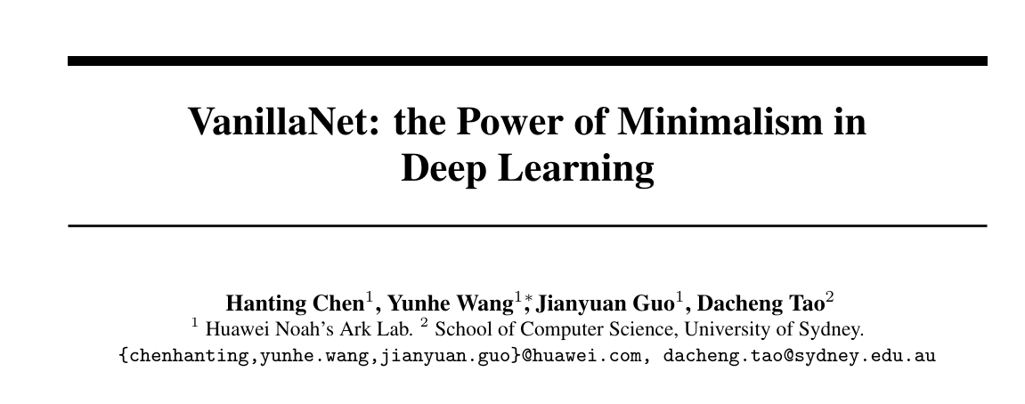 【YOLOv8改进 - Backbone主干】VanillaNet：极简的神经网络，利用VanillaNet替换YOLOV8主干_yolov8 vanilanet主干替换backbone-CSDN博客