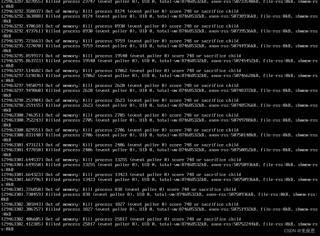 云主机OOM宕机原因分析及处理_socket耗尽会导致oom killm-CSDN博客