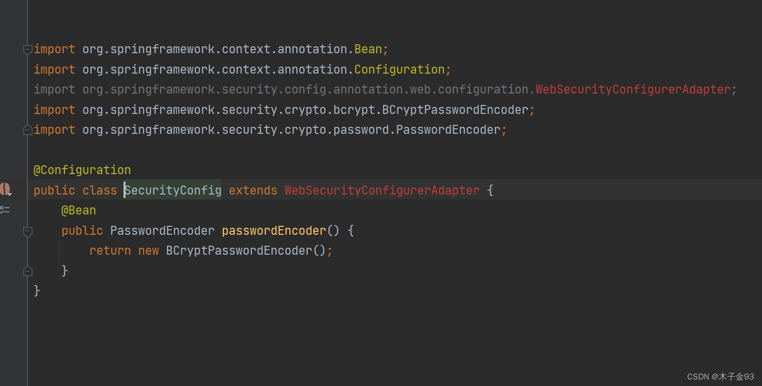 添加spring-boot-starter-security无法导入WebSecurityConfigurerAdapter类_无法继承websecurityconfigureradapter ...