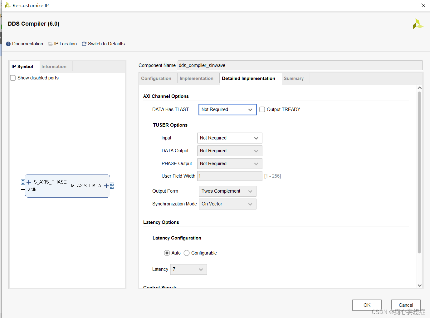 FPGA——利用DDS Compiler v6.0产生任意频率的正余弦信号_dds输出信号cos-CSDN博客