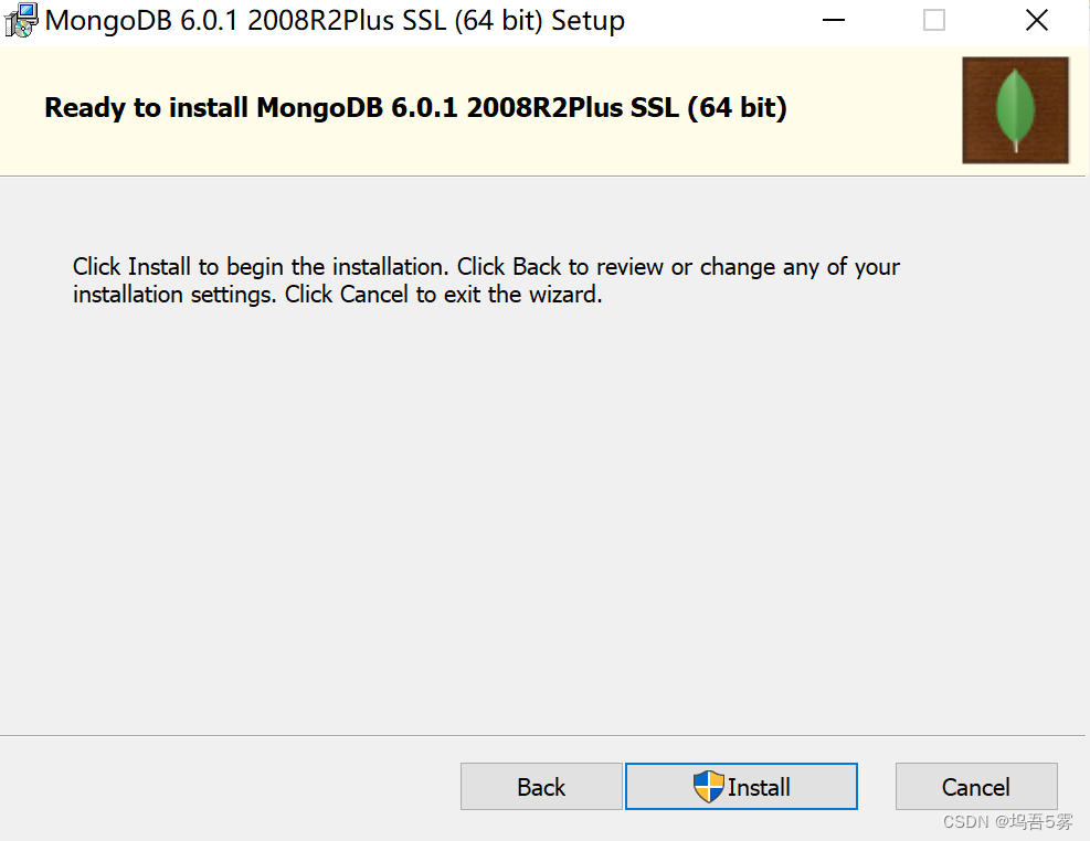 MongoDB的安装与配置_安装mongdb都需要上面运行环境-CSDN博客