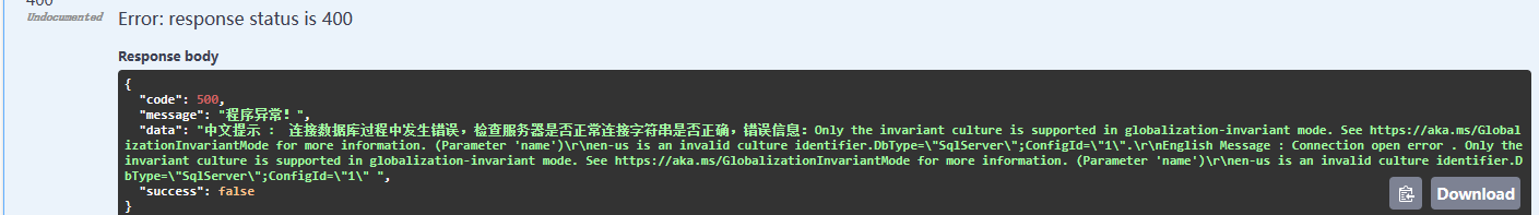 sqlsugar net8 Only the invariant culture is supported in globalization-invariant mode. See https ...