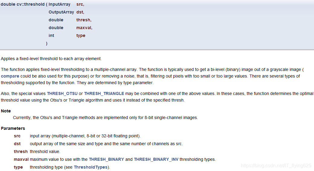 OpenCV函数介绍——threshold函数，设置阈值_cv::threshold 支持32s吗-CSDN博客