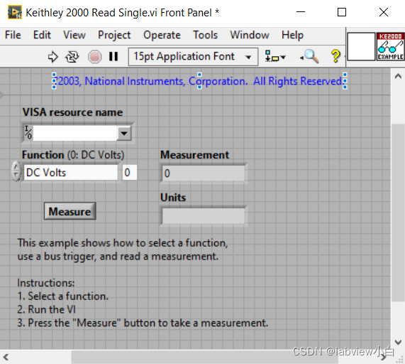 Labview分享(1)-Keithley 2000 范例应用_keithley 2000 series labview-CSDN博客