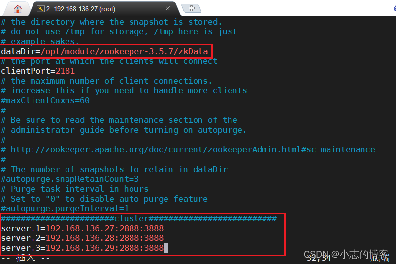 Zookeeper3.5.7版本——集群部署（linux环境-centos7）_linux开放3888端口-CSDN博客