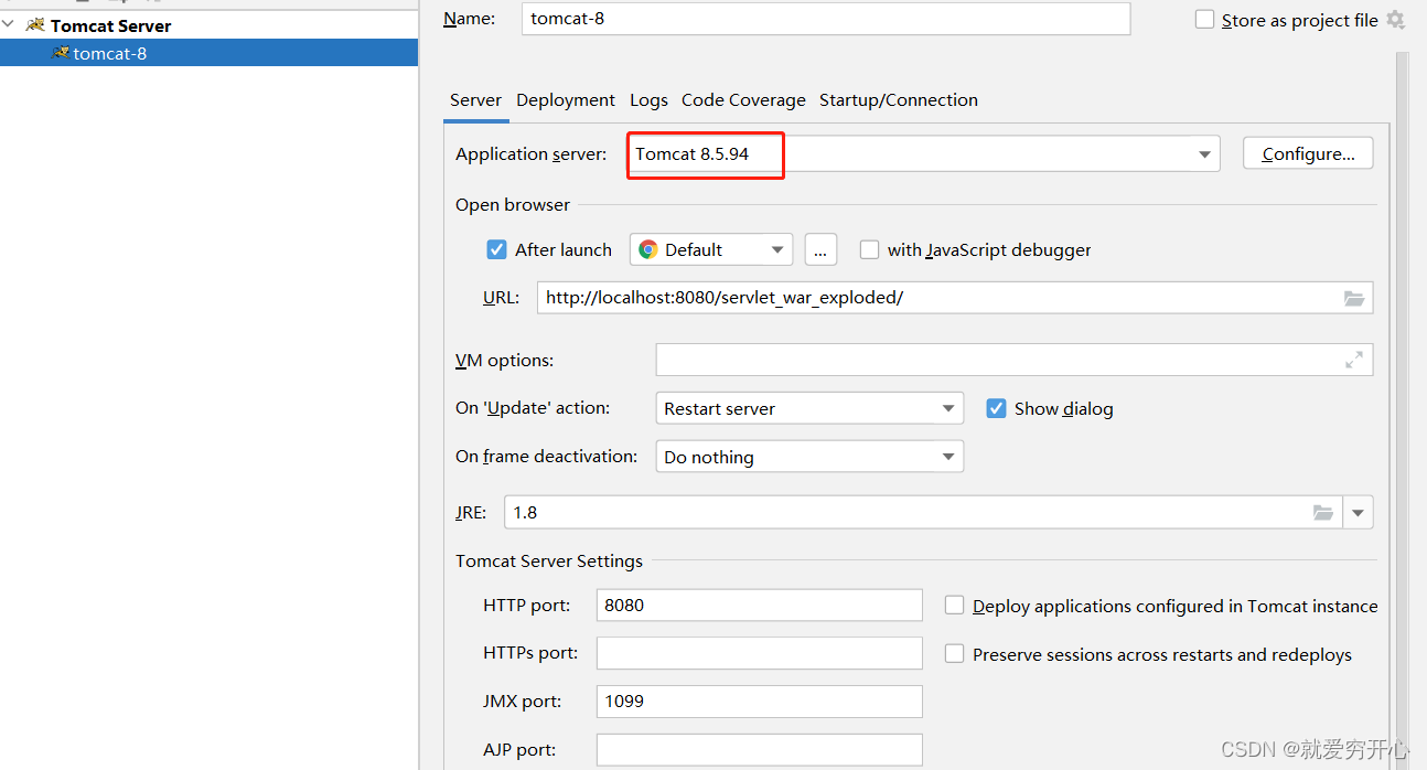 IDEA中tomcat启动报错Application Server was not connected before run configuration stop,reason:Unable ...