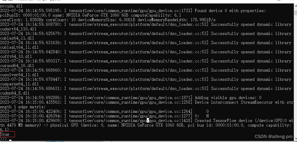 Windows10_tensorflow2.5_GPU版本_环境部署教程_tensorflow2.5.0-CSDN博客