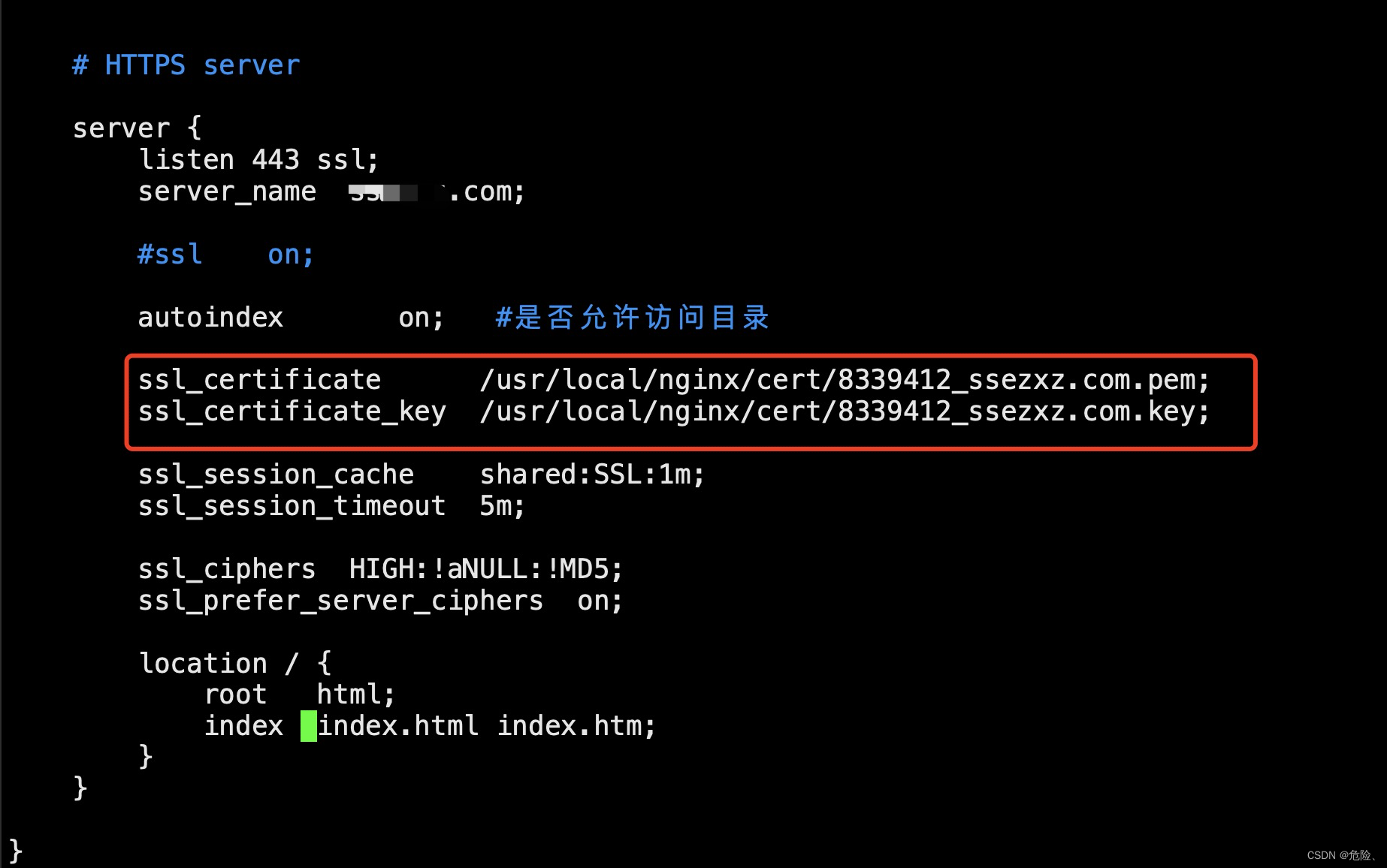 Linux环境：Nginx配置SSL证书，https协议请求 443端口_linux开启443端口需要证书嘛-CSDN博客