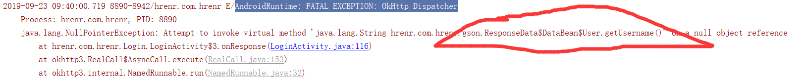 *Android 错误：AndroidRuntime: FATAL EXCEPTION: OkHttp Dispatcher**_09-01 12:19:39.208 12826 13063 ...