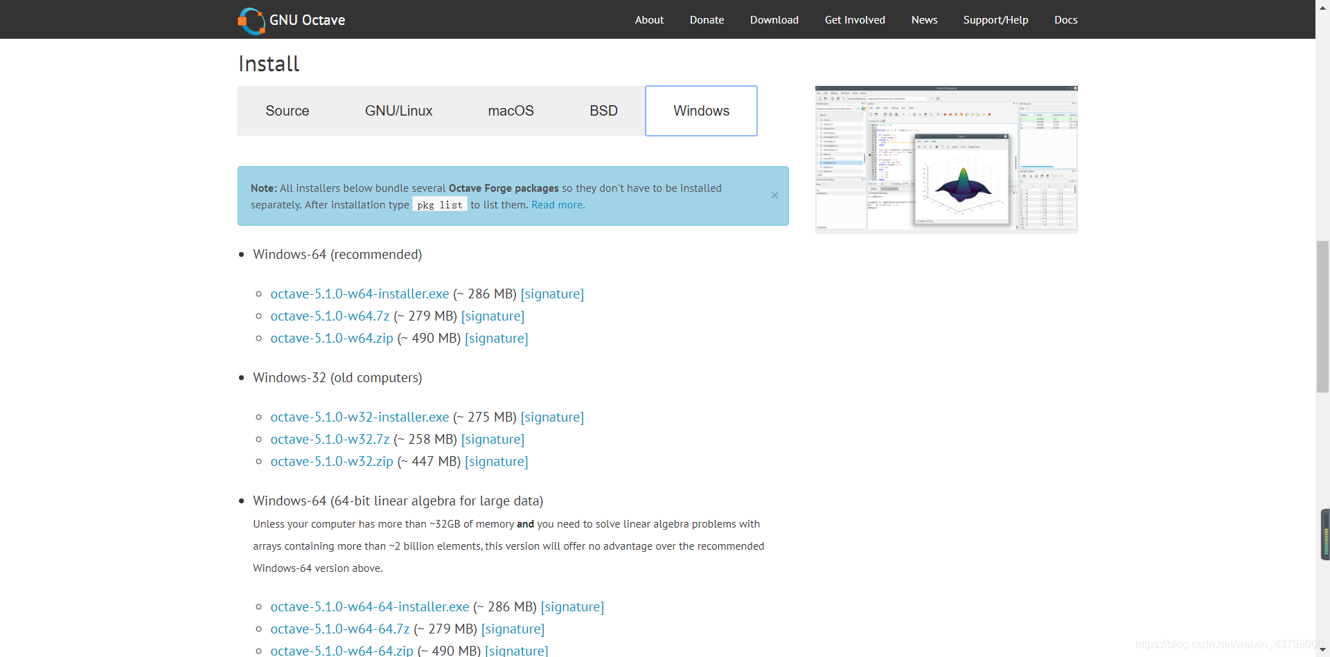 GNU Octave的下载与安装_gnu octave网站-CSDN博客