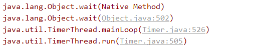 java.lang.Object.wait(Native Method) java.lang.Object.wait(Object.java:502) java.util ...