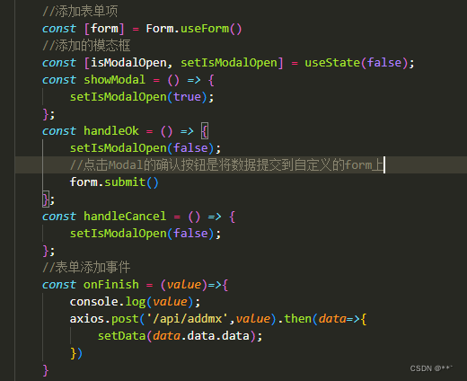 antd中 Model+Form结合Table的使用及表单回填_antd表单数据回填-CSDN博客